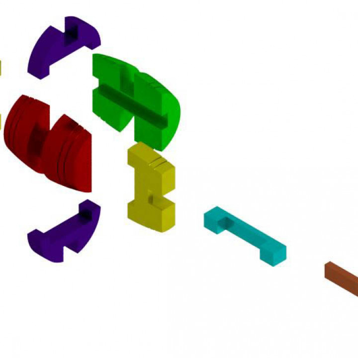 3D Printable Barrel Puzzle by Mark Ingle