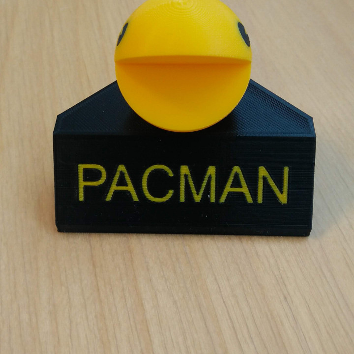 3D Printable PacMan Tribute_ Dual color by Stan Houben