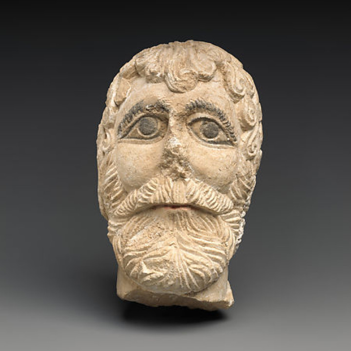 3D Printable Head of a Bearded God by Jadyn N. Marshall