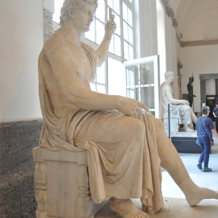 3D Printable Emperor Seated On The Throne As Augustus by Scan The World