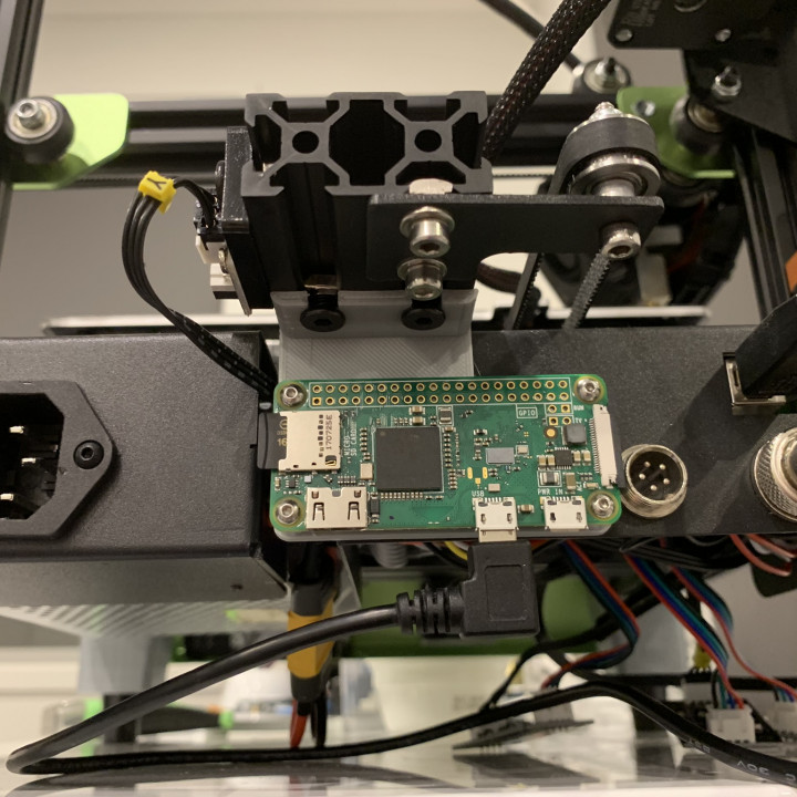 3D Printable RaspberryPi Zero W mount for Tevo Tarantula Pro by Miodrag ...