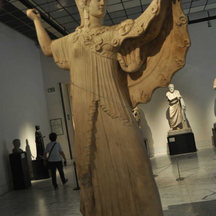 3D Printable Pseudo-Archaic Athena Promachos by Scan The World