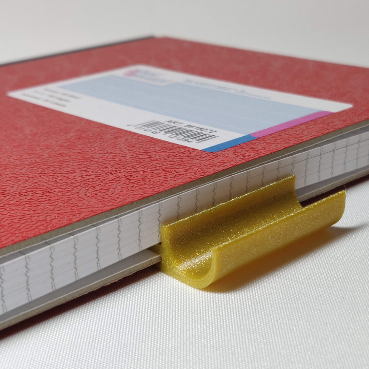 3D Printable Notebook pen clip for 3D Printable Bolt Action Pen by Jens ...