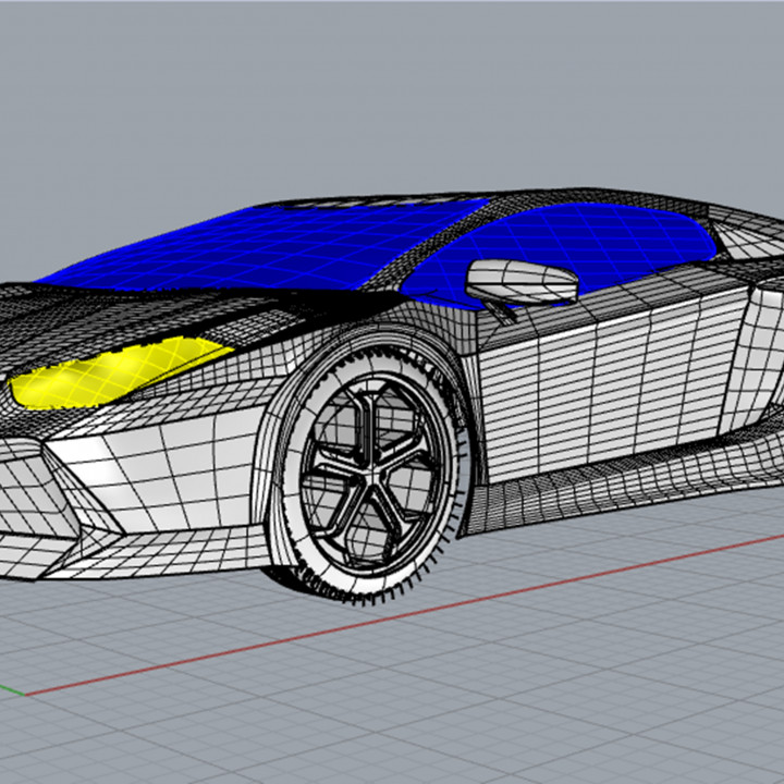 3D Printable Lambo by Jose
