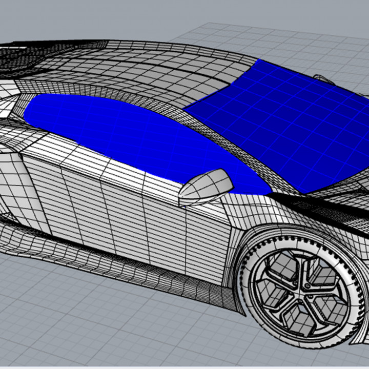 3D Printable Lambo by Jose