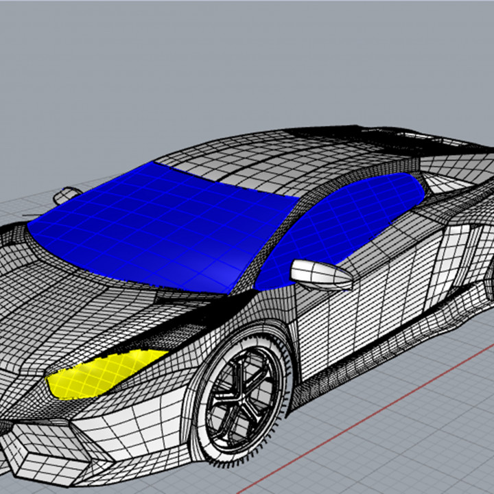 3D Printable Lambo by Jose