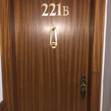 3D Printable Sherlock's 221B Door Kit by Ryan Khoo