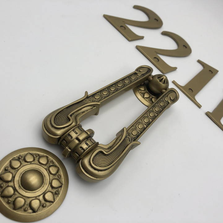 3D Printable Sherlock's 221B Door Kit by Ryan Khoo