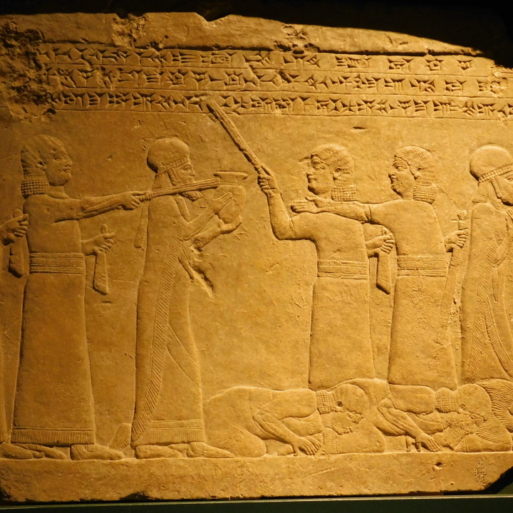 3D Printable Relief - The humiliation of the Elamite kings by Scan The ...