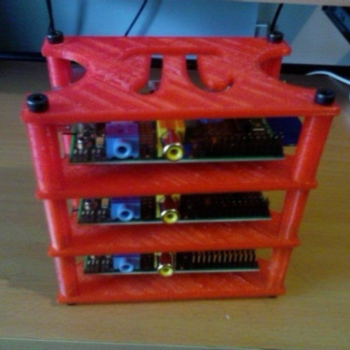 3D Printable Raspbery Pi Cluster Rack by Stuart Mitchell