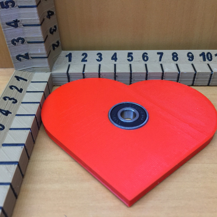 3D Printable Heart -Standard -Version 3 -Heart Pinwheel by Star Labs 3D ...