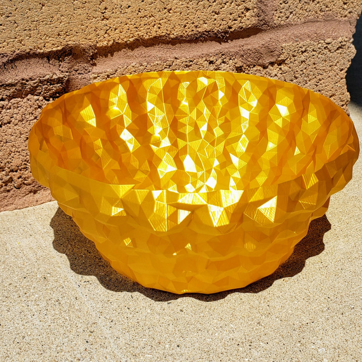3D Printable Low Poly Bowl by Jordon