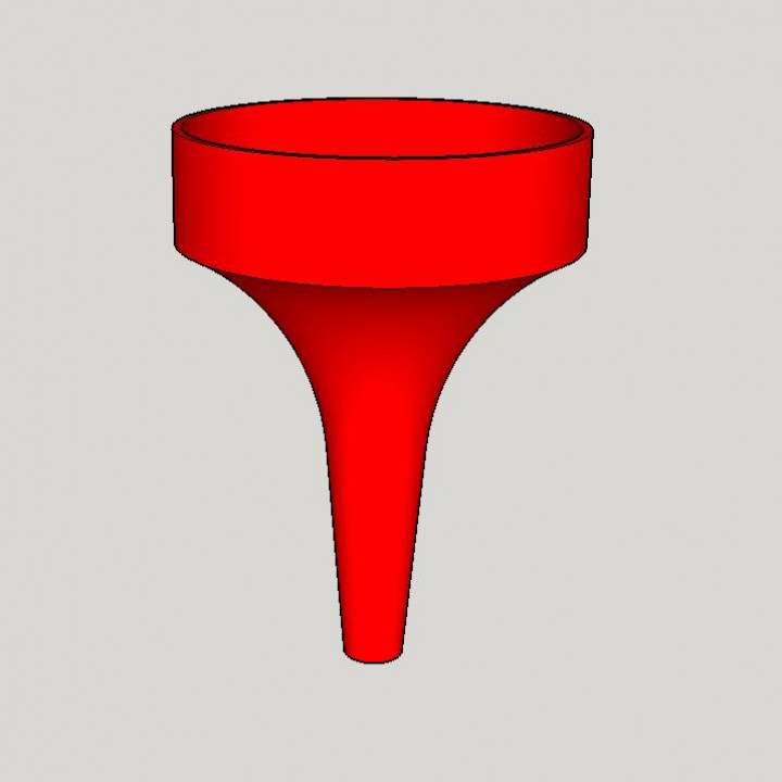 3D Printable Funnel by actual size