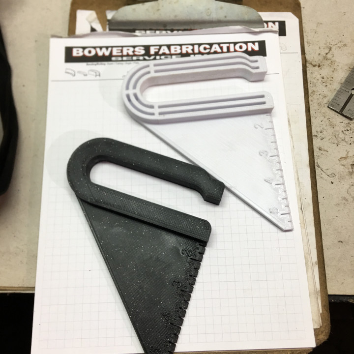 3D Printable Steel Worker's Beam Gauge by Chris
