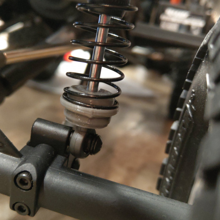 3D Printable Element Rc Enduro Shock Spring Retainer by Johnny Burdon