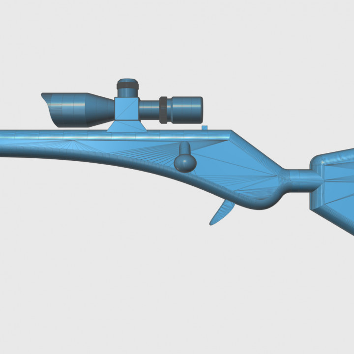 3D Printable hunting rifle with scope by m7madwaa
