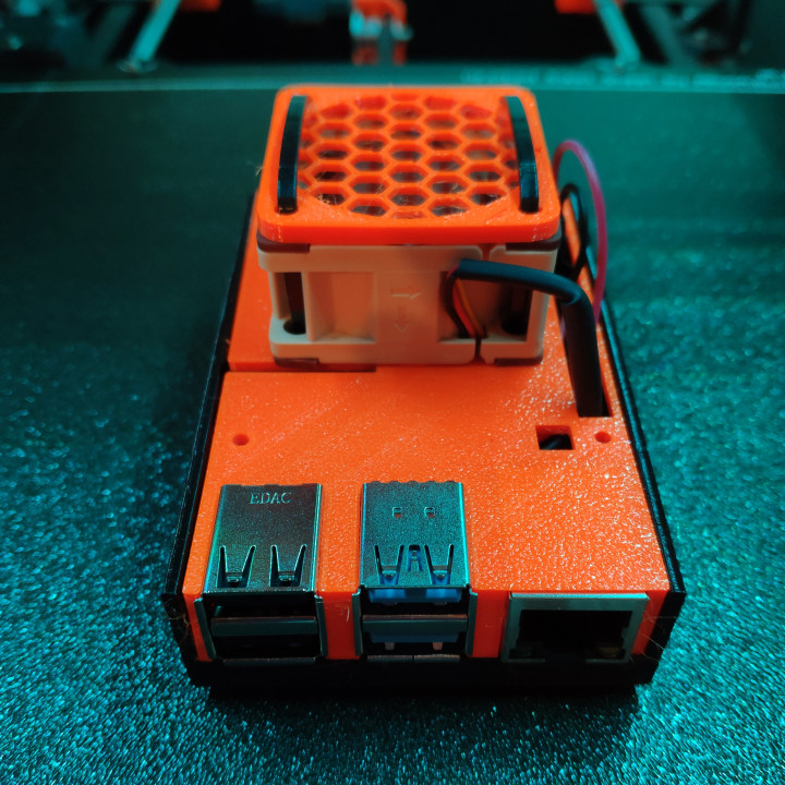 3D Printable RavenPi; Raspberry pi 4 case by George Raven