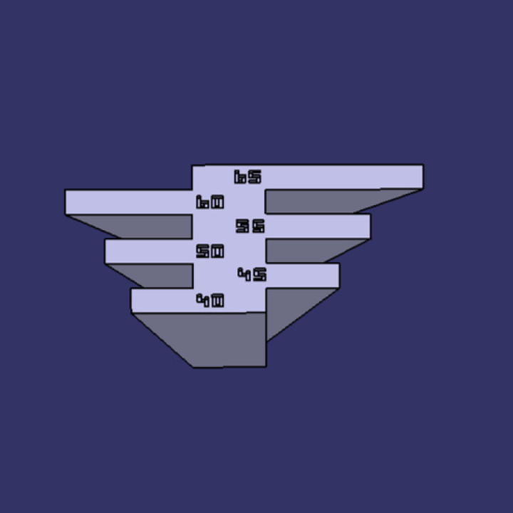 3D Printable BASIC TESTS - Overhang by TENEZI