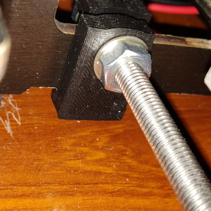 3D Printable anet a8 threaded rod holder by Marcos Charro