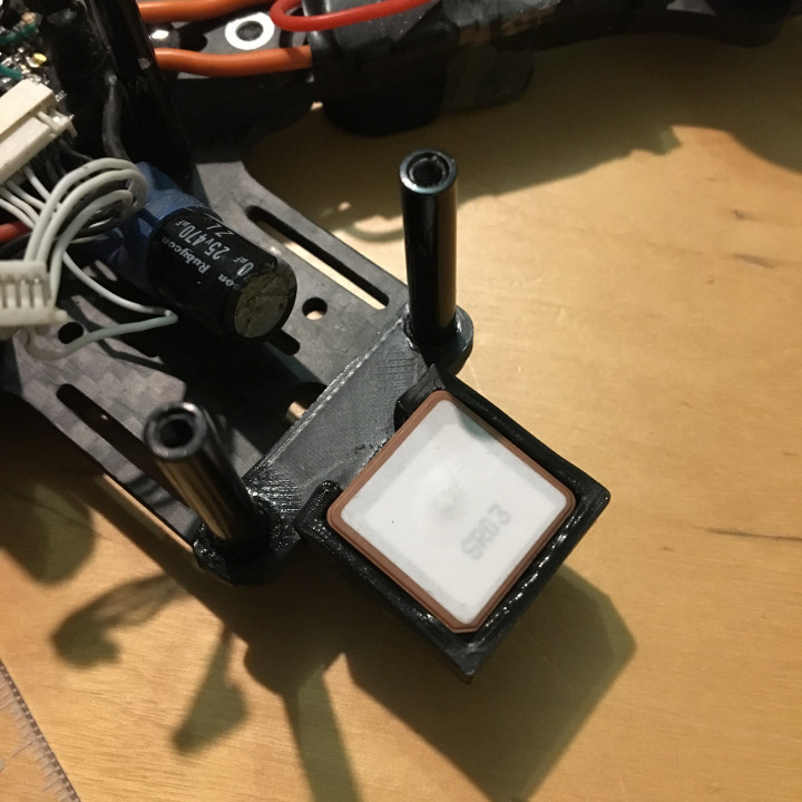 3D Printable TBS Source one v2 GPS holder by Marcel Katona