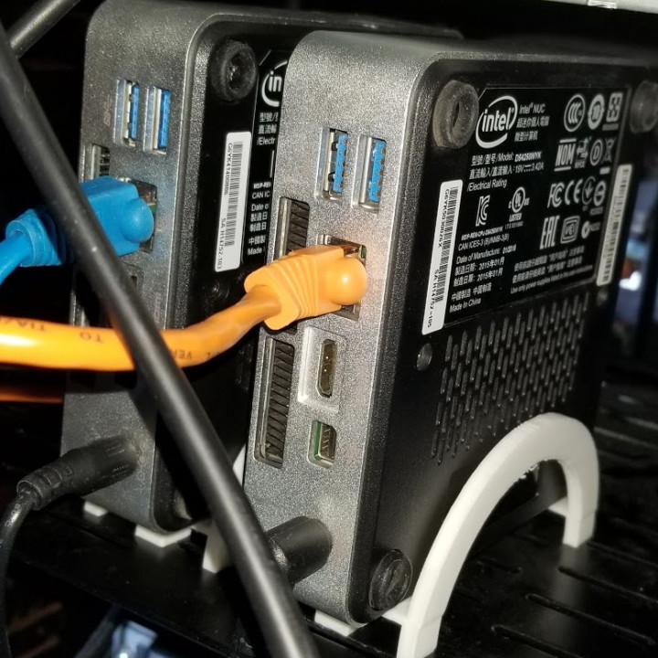 3D Printable Double Intel NUC stand by john