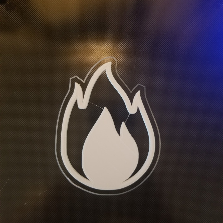 3D Printable Flame Stencil by 614 Creations