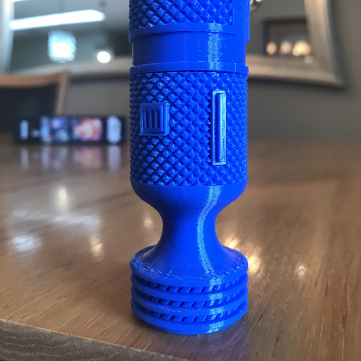 3D Printable Custom Lightsaber by Sy Fontenot