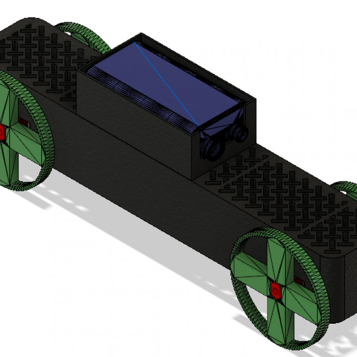 3D Printable 9-Volt powerd Car by joey echols