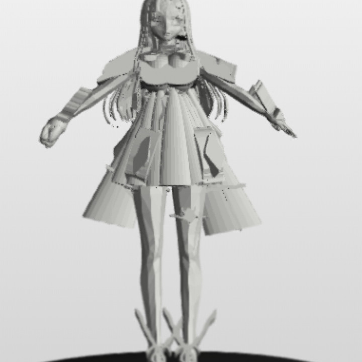 3D Printable Mythra xenoblade chronicle 2 by Skrel
