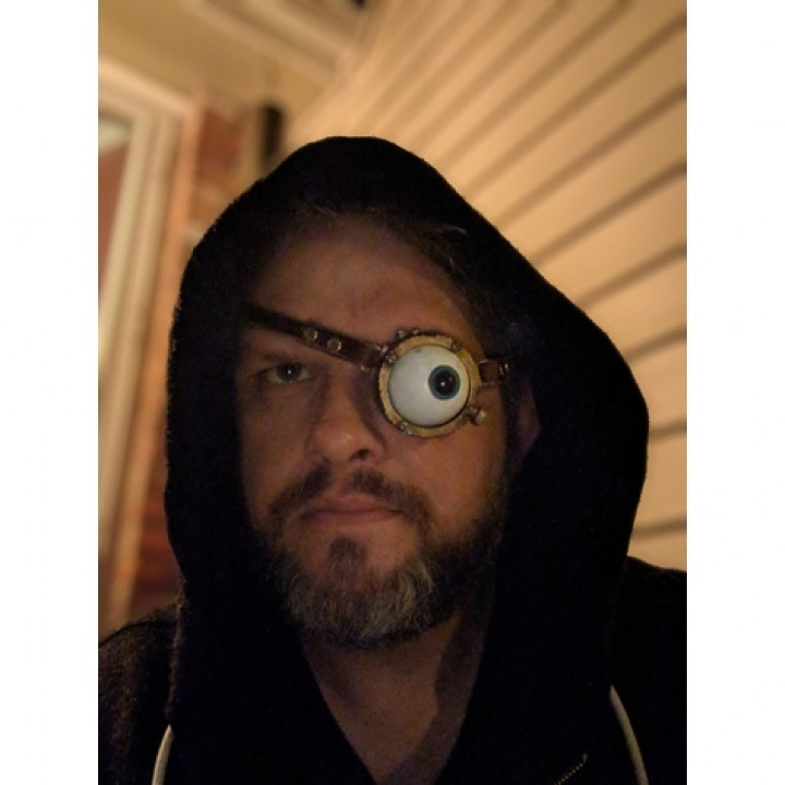 3D Printable Animatronic Mad Eye Moody Eye Patch by Dr. Emmet Brown