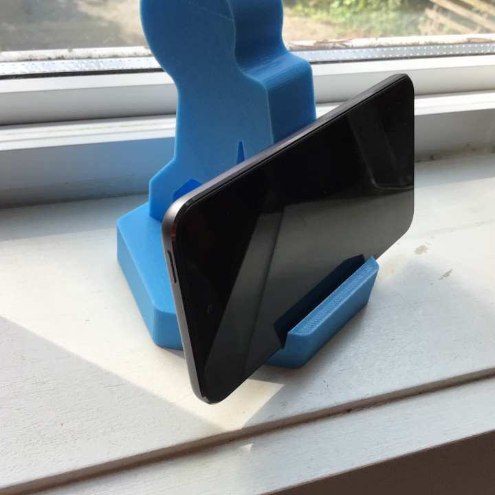 3D Printable Cartoon Phone Stand by Matt Stokes