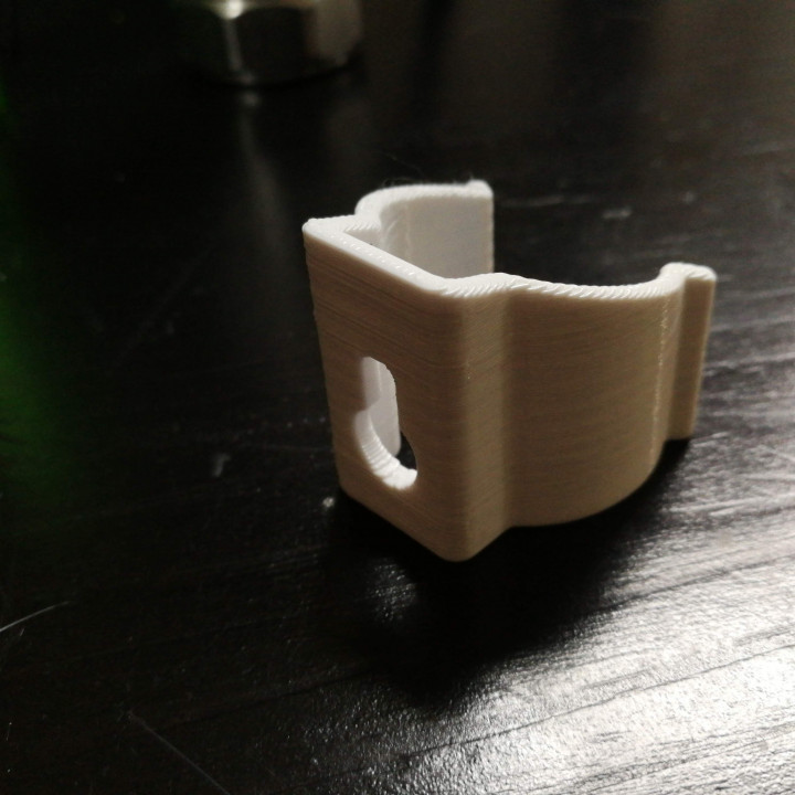 3D Printable Flashlight Clip by Josh
