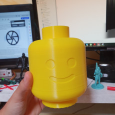3D Printable Lego Head Container by Jason Suter