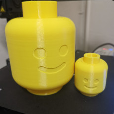 3D Printable Lego Head Container by Jason Suter