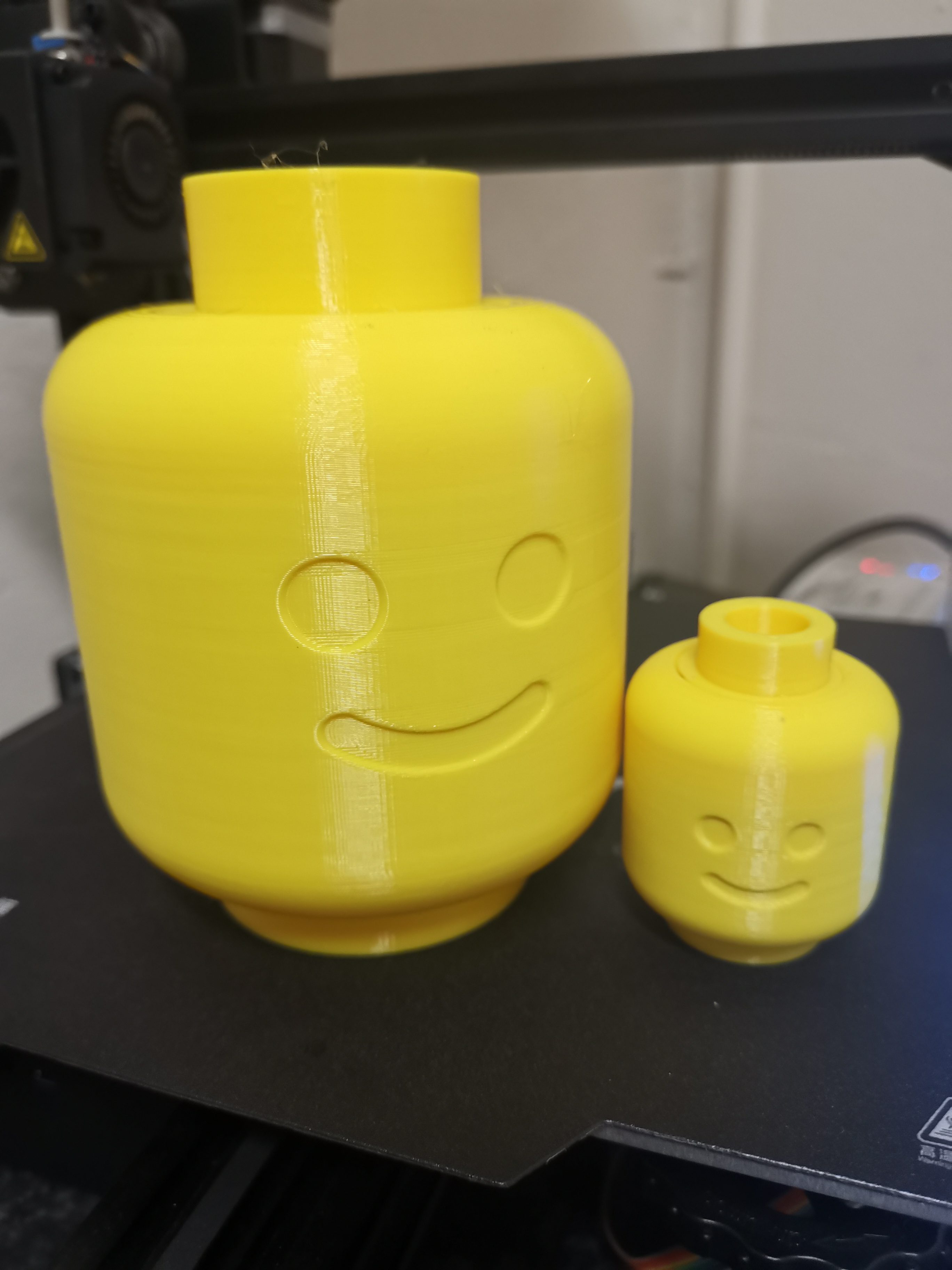 3D Printable Lego Head Container by Jason Suter