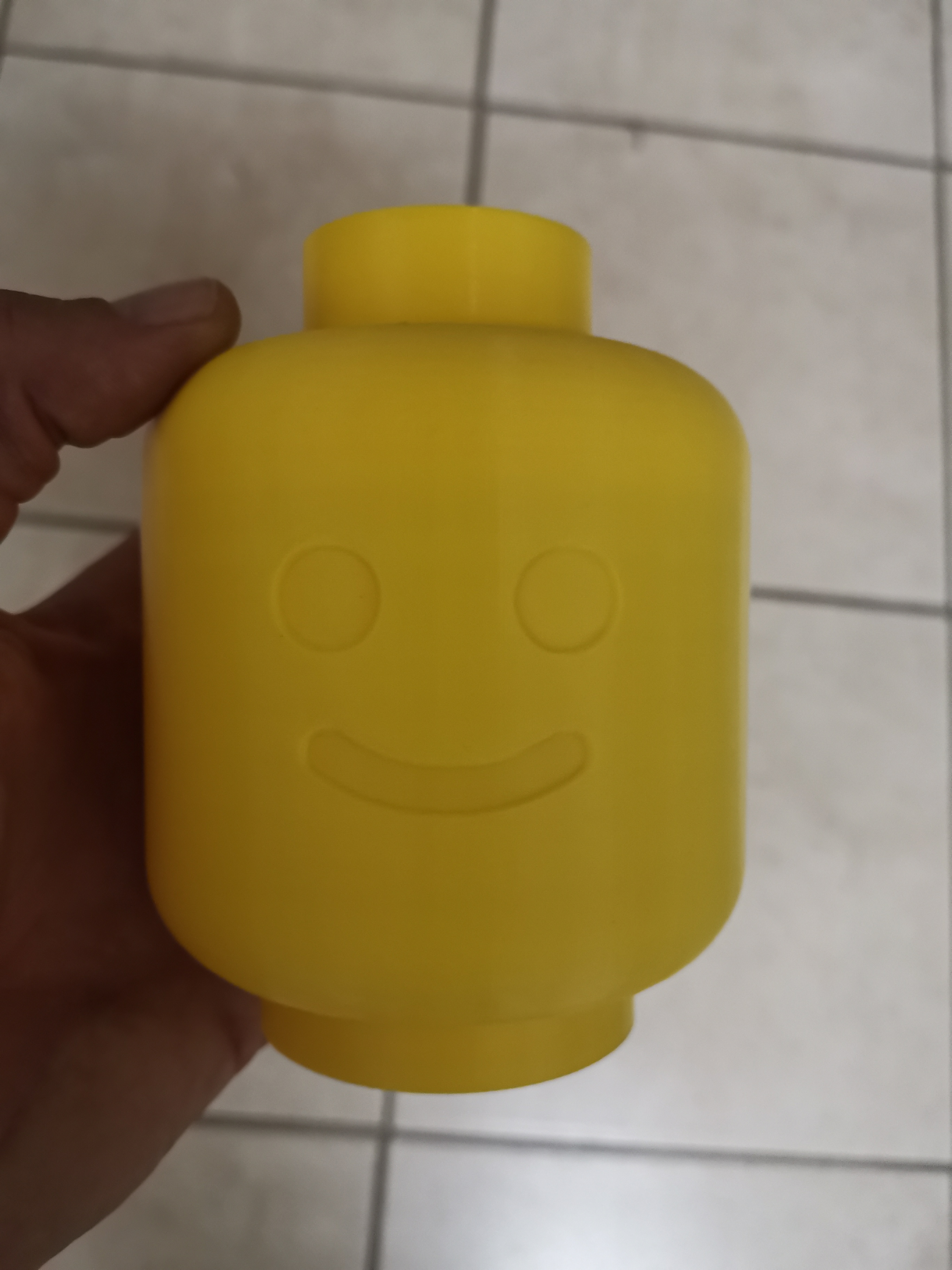 3D Printable Lego Head Container by Jason Suter