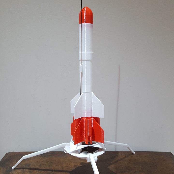 3D Printable Modular Rocket for Estes motors by Leslie Kaye
