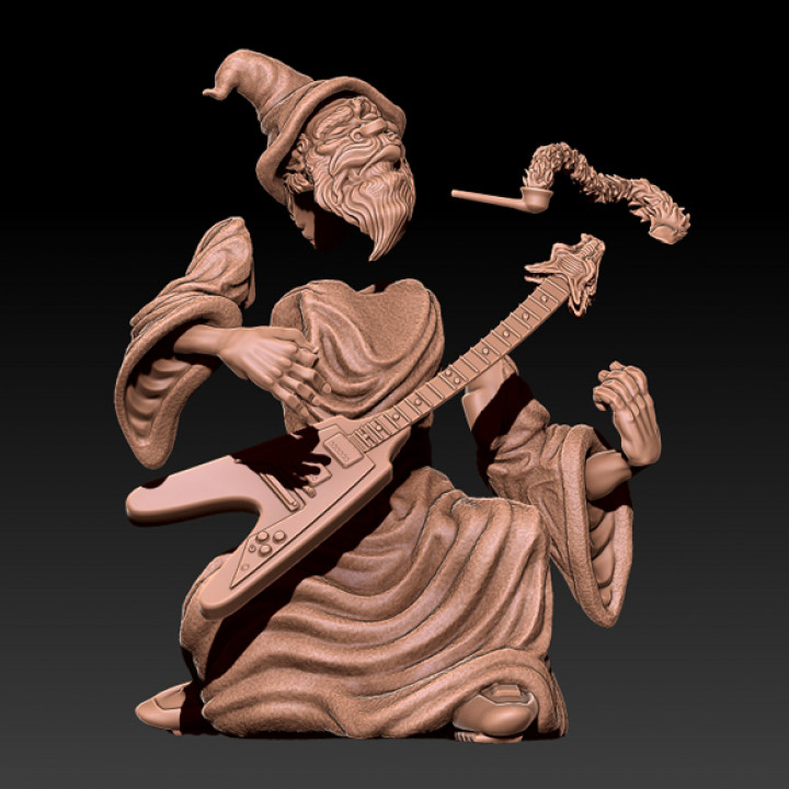 3D Printable Guitar Wizard by Richard Hanson