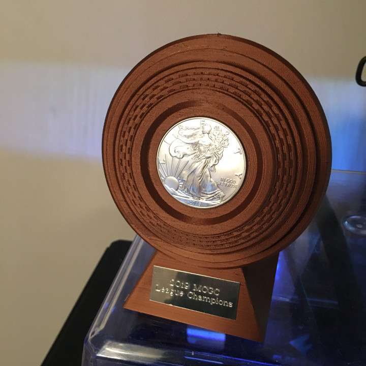 3D Printable Clay Target Trophy by Matthew Gray