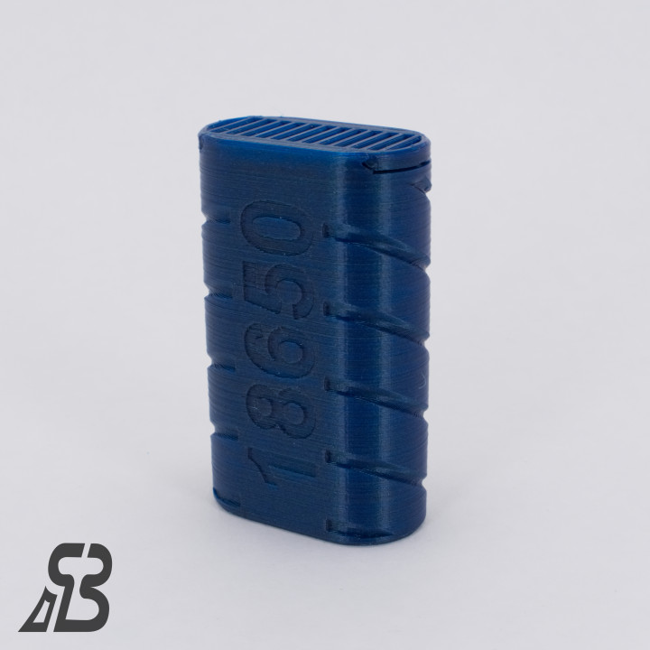 3D Printable 18650 battery case by Patrick Sundsvald Böttiger