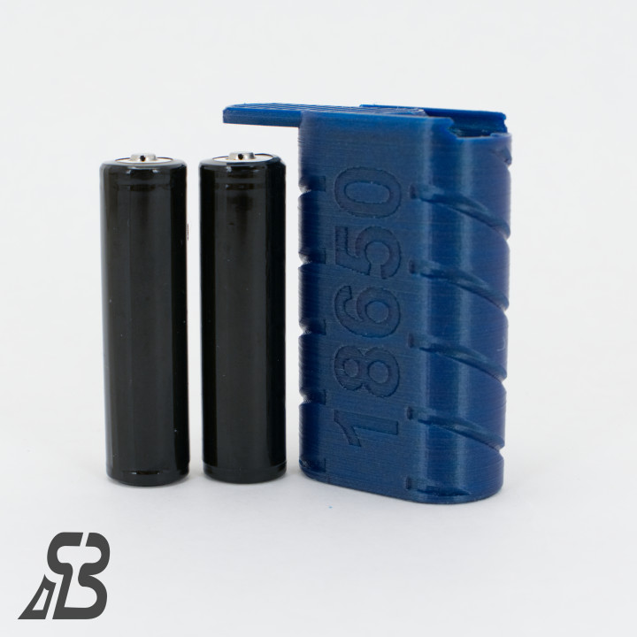 3D Printable 18650 battery case by Patrick Sundsvald Böttiger