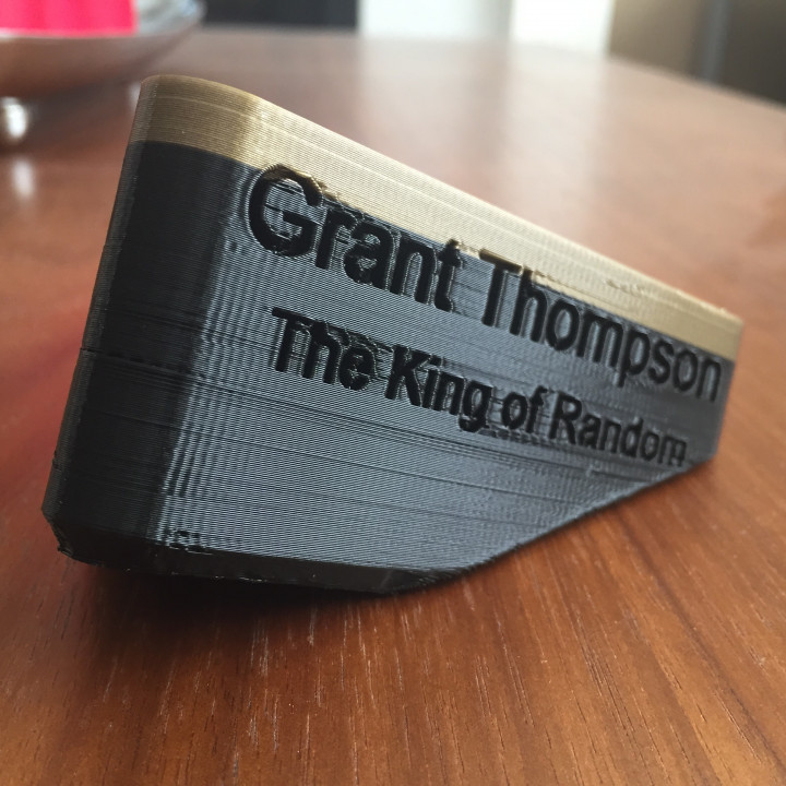 3D Printable The King of Random -- Tribute by Levi Giesbrecht
