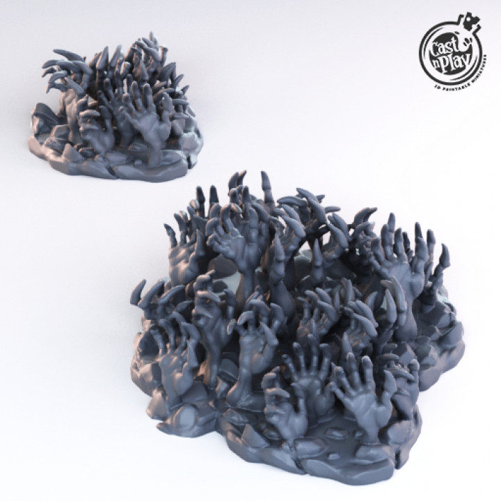3D Printable Spirit Hands (Pre-Supported) by Cast n Play