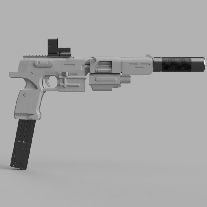3D Printable Borderlands 3 Vladof Pistol Replica by Julio Flores
