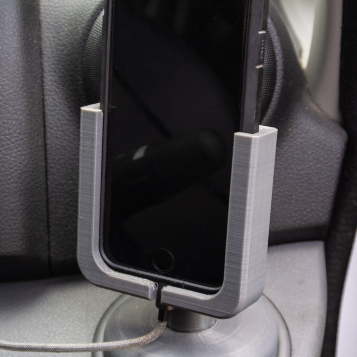 3D Printable iPhone Cradle for Nissan NV200 by moXDesign