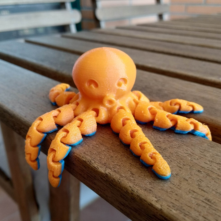 3D Printable Cute Mini Octopus by McGybeer