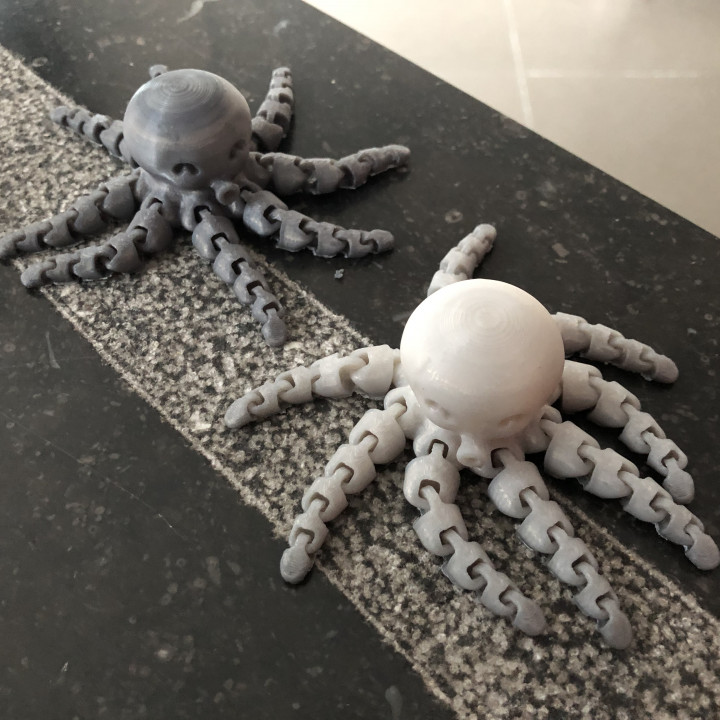 3D Print of Cute Mini Octopus by NicEcreate