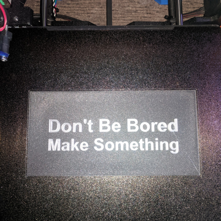 3D Printable Make Sign by Brandon Beller