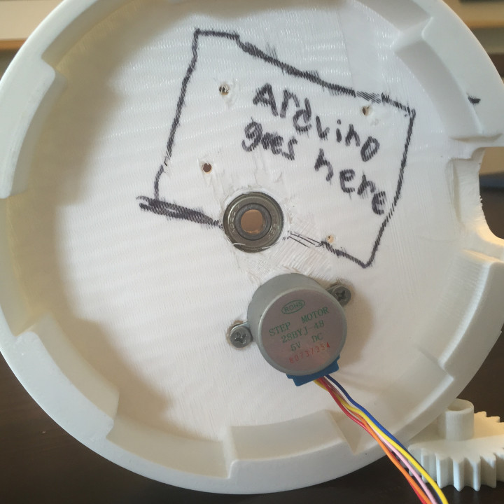 3D Printable 3D Printed Showcase Turntable - Powered by Arduino ...