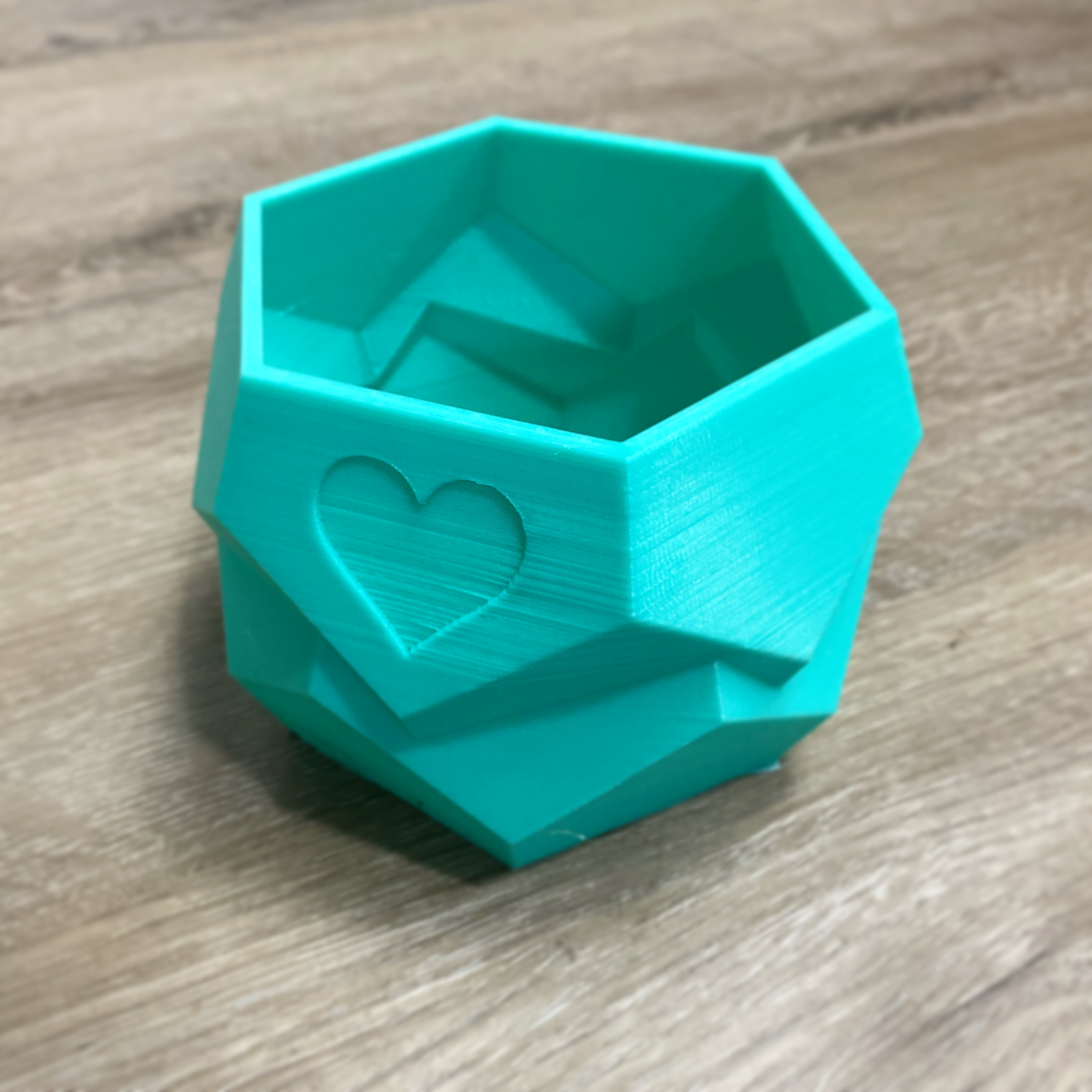 3D Printable Polygon Planter by Kevin Fse